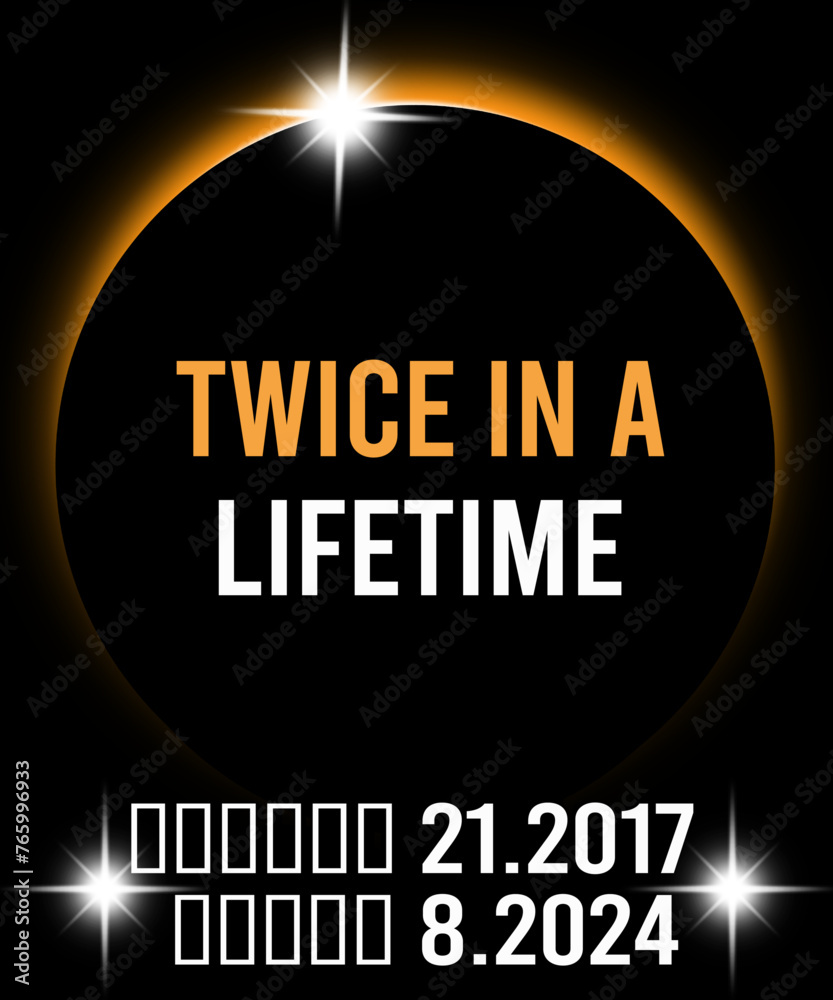 Solar Eclipse 2024 Svg Editable Template Design, Eclipse svg, Total ...