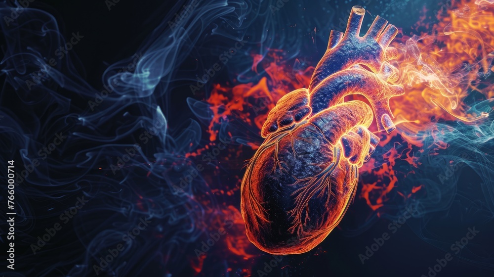 Echoing endurance: An echocardiogram visual transformed into a ...