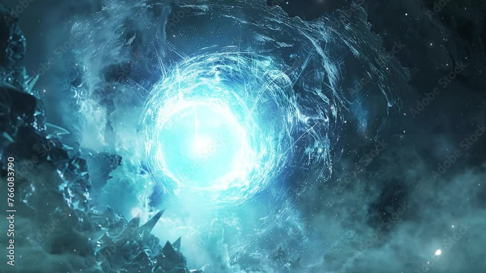 alien world illustration background. cinematic shot ancient alien ...