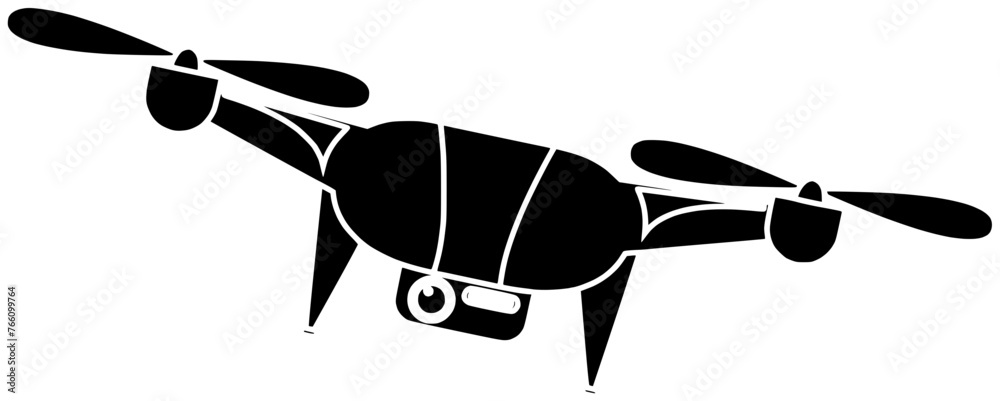 spy illustration technology silhouette camera logo copter icon fly ...