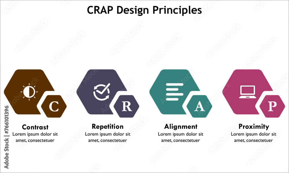 CRAP Design principles - Contrast, Repetition, alignment, proximity ...