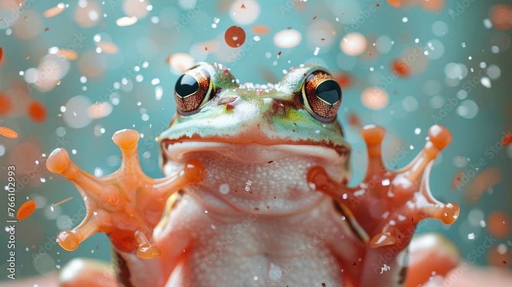 Cute frog Symbol of the day in the leap year, celebrating the frog ...