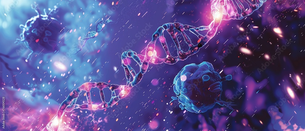 Educational poster showing the impact of genetic mutations on ...