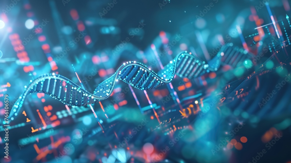Multiple scientific exposures of a candlestick graph chart and the ...