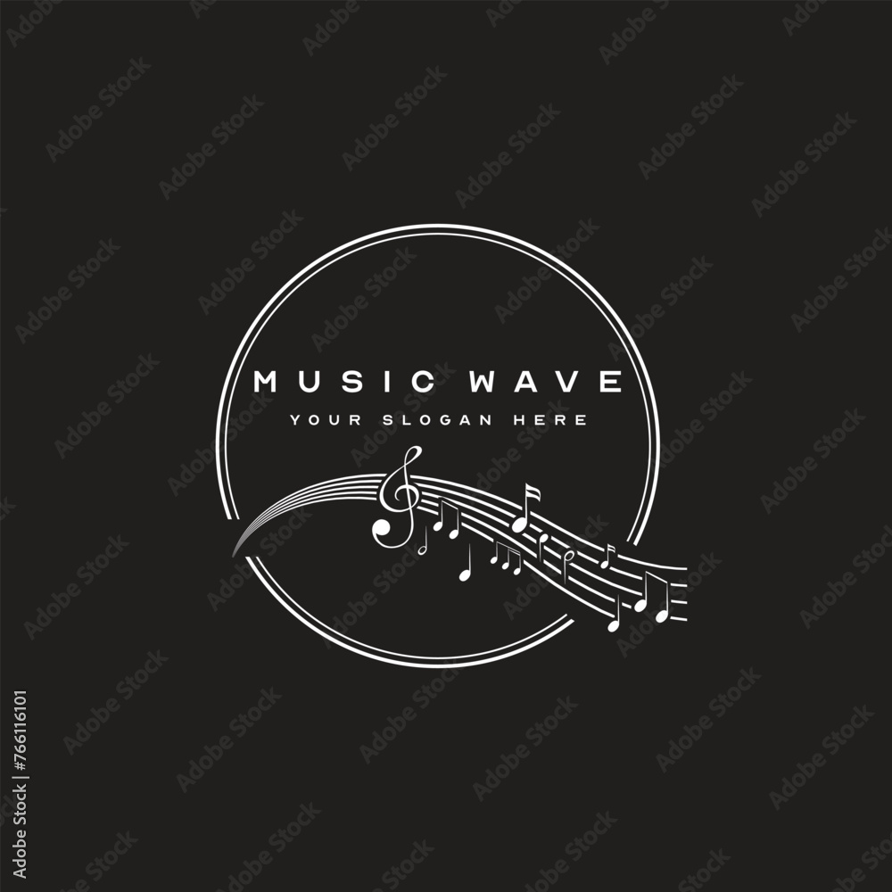 Black sound waves. Abstract music wave, radio signal frequency and ...