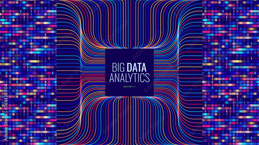 Big Genomic Data Visualization. DNA Test. Genome Sequence Map ...