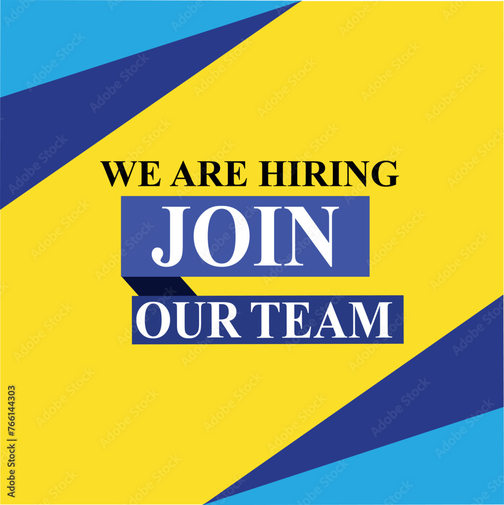 Recruitment open vacancy hiring design information label template. We ...