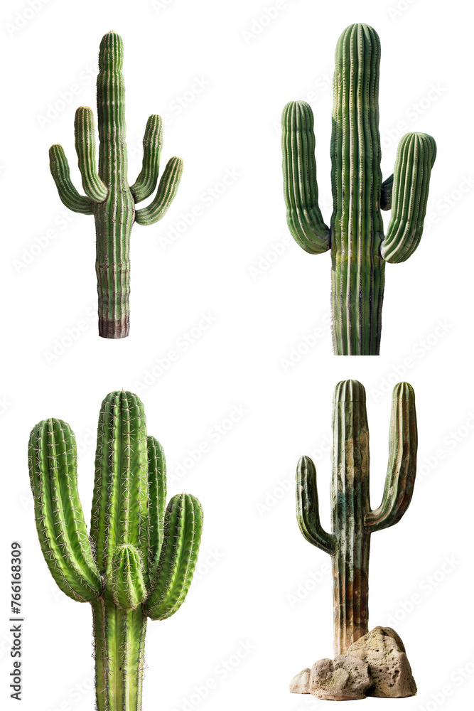 cacti - individual saguaro cactus isolated on transparent png ...
