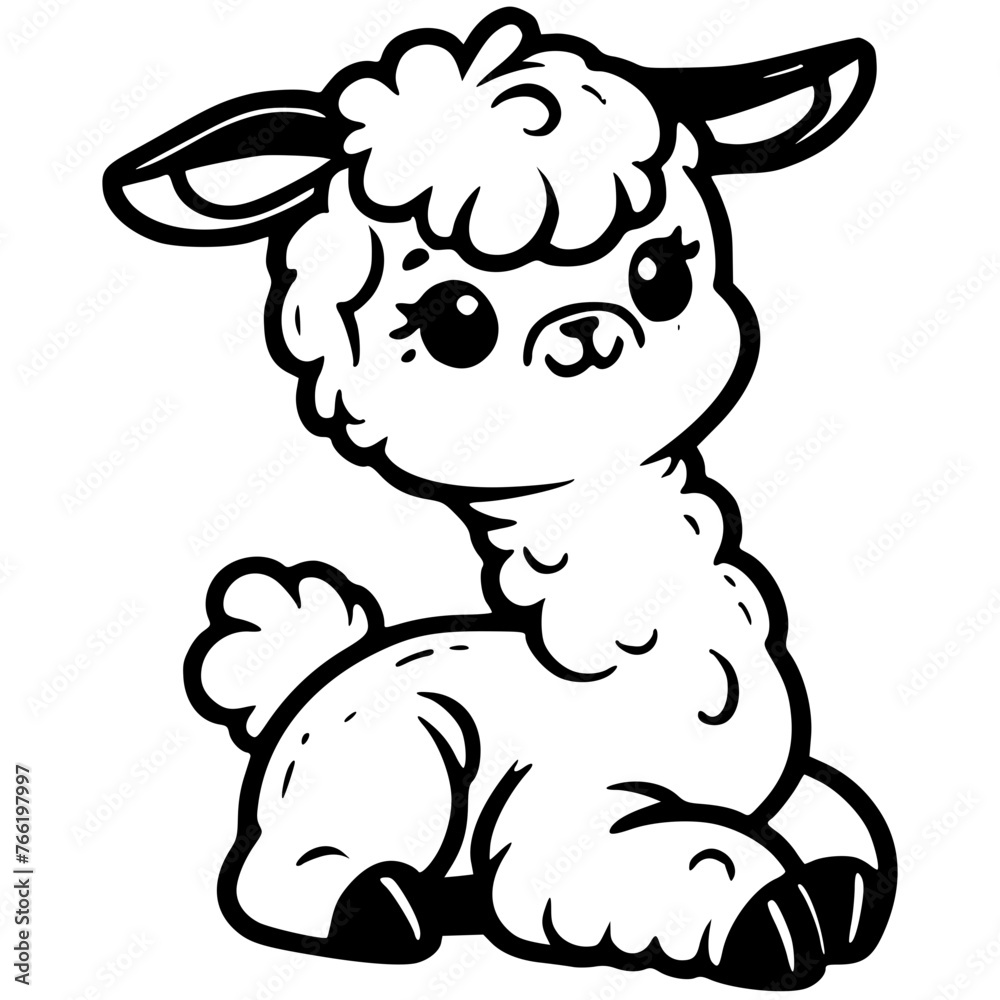 Vetor do Stock: Llama alpaca vector , baby Llama, Llama Family, Llama ...