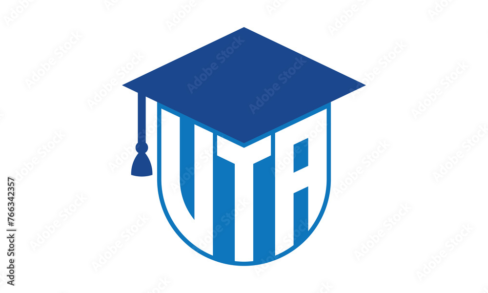 VTA initial letter academic logo design vector template. school college ...