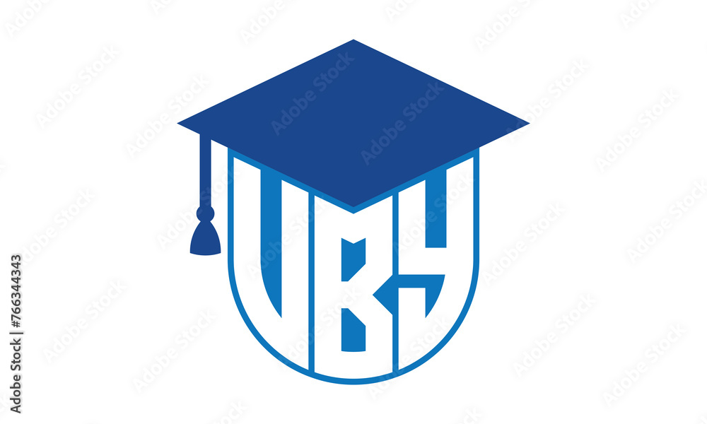 VBY initial letter academic logo design vector template. school college ...