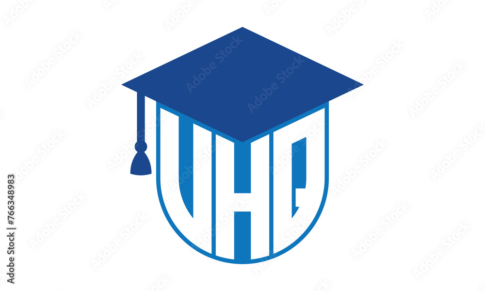 VHQ initial letter academic logo design vector template. school college ...