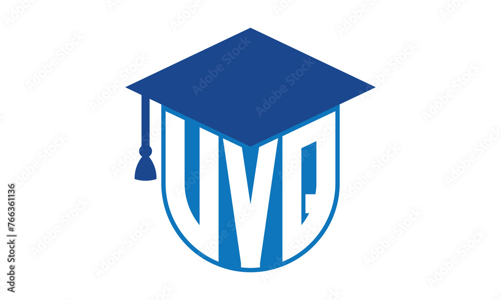 VVQ initial letter academic logo design vector template. school college ...