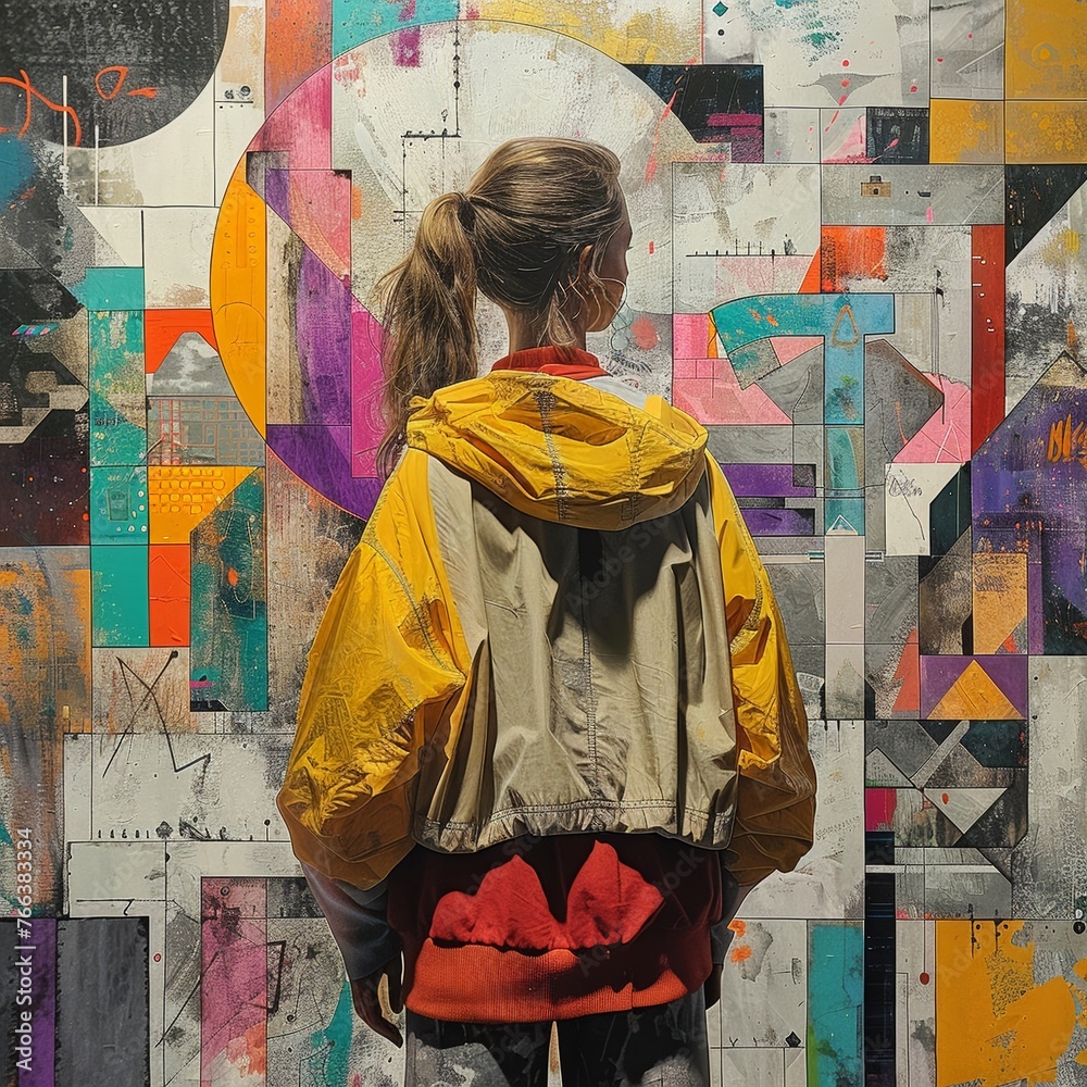 Art movements, viewed from behind Seamlessly blend iconic elements from ...