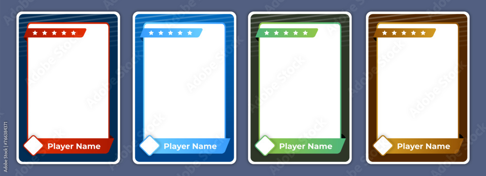 game card border template with gradient variant color from game card or ...