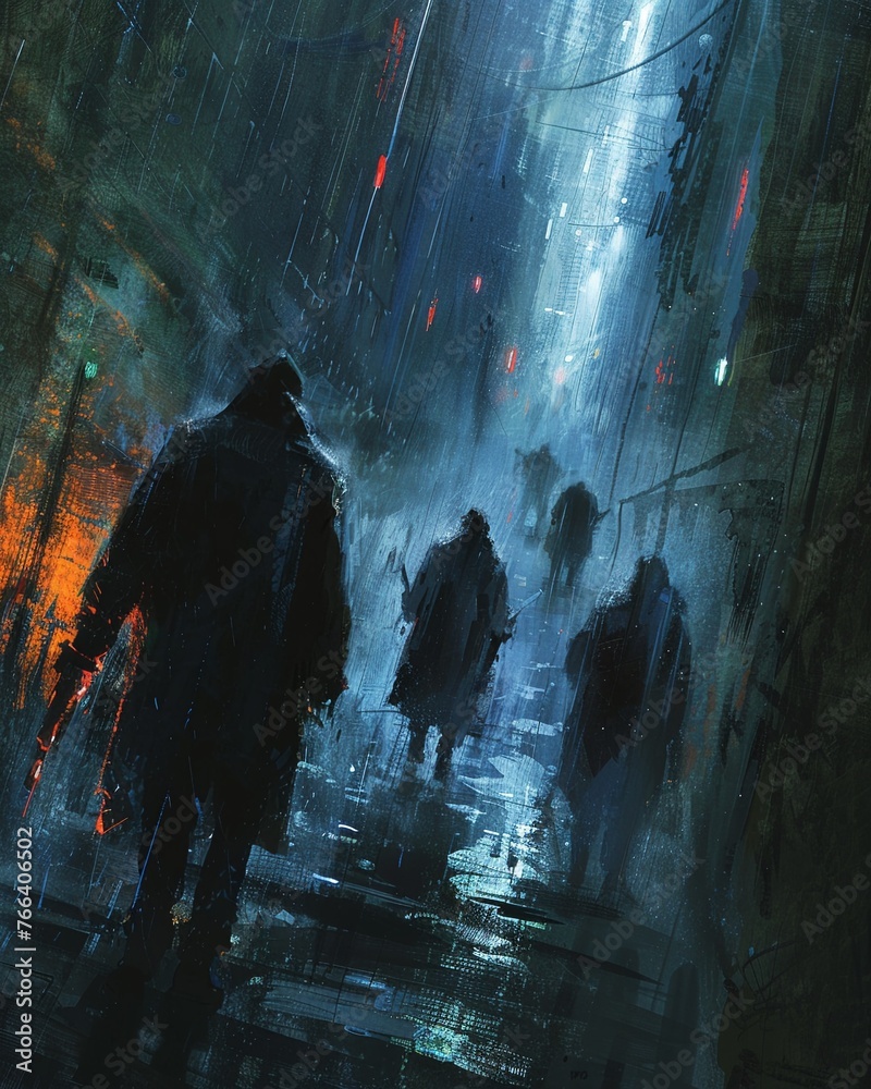 Illustrate the tension and secrecy of underground dealings within crime ...