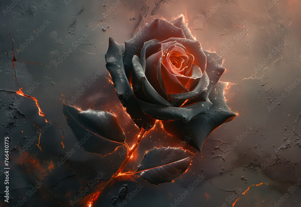 black and red rose in flame wallpaper the black rose wallpapers ...