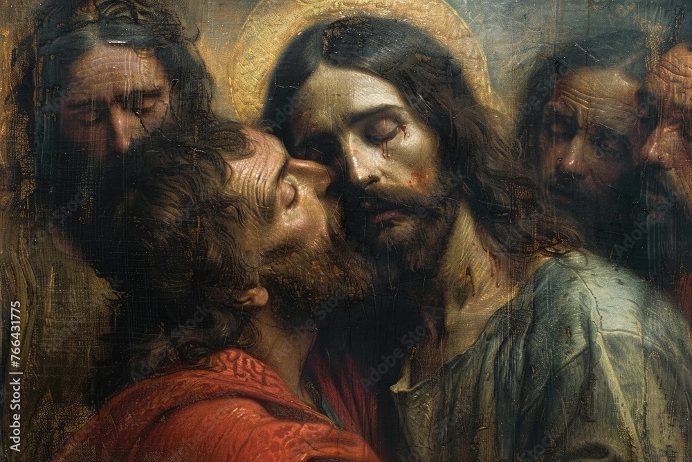 Kiss of Judas: pivotal moment of betrayal in the life of jesus christ ...