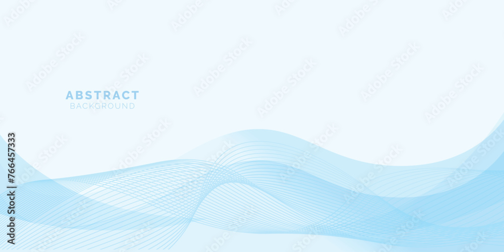 Abstract soft blue wave background design. Banner design blue ...