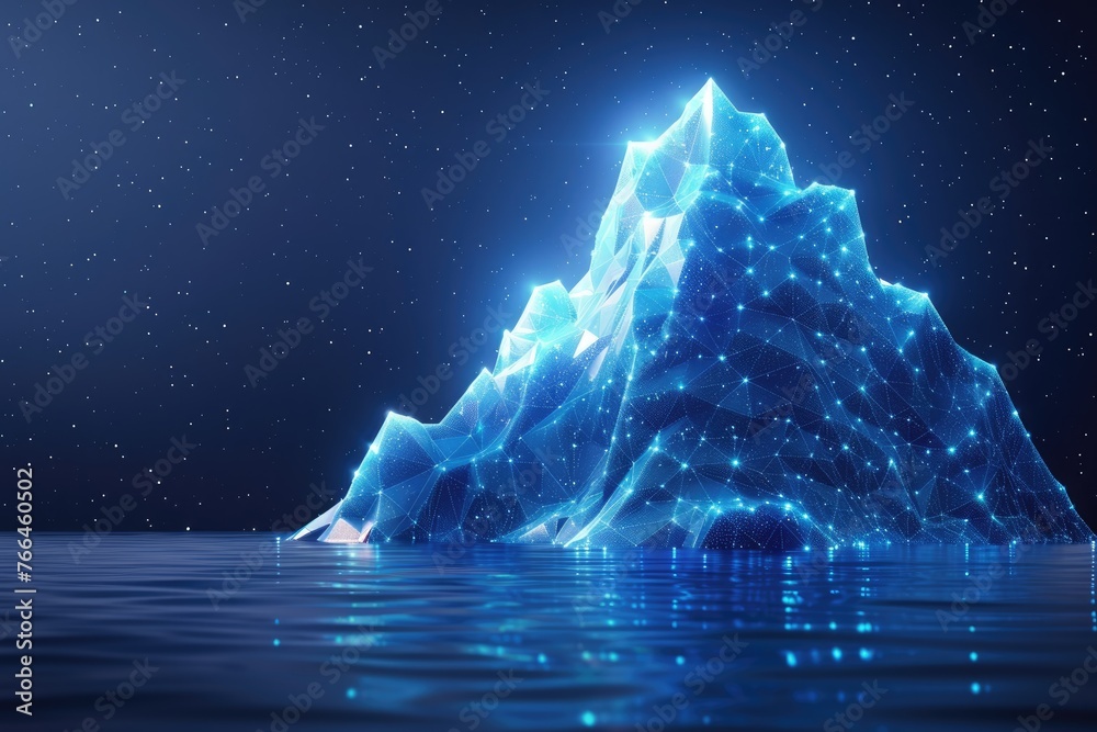 Diagram of the abstract iceberg illusion. What is visible to others and ...