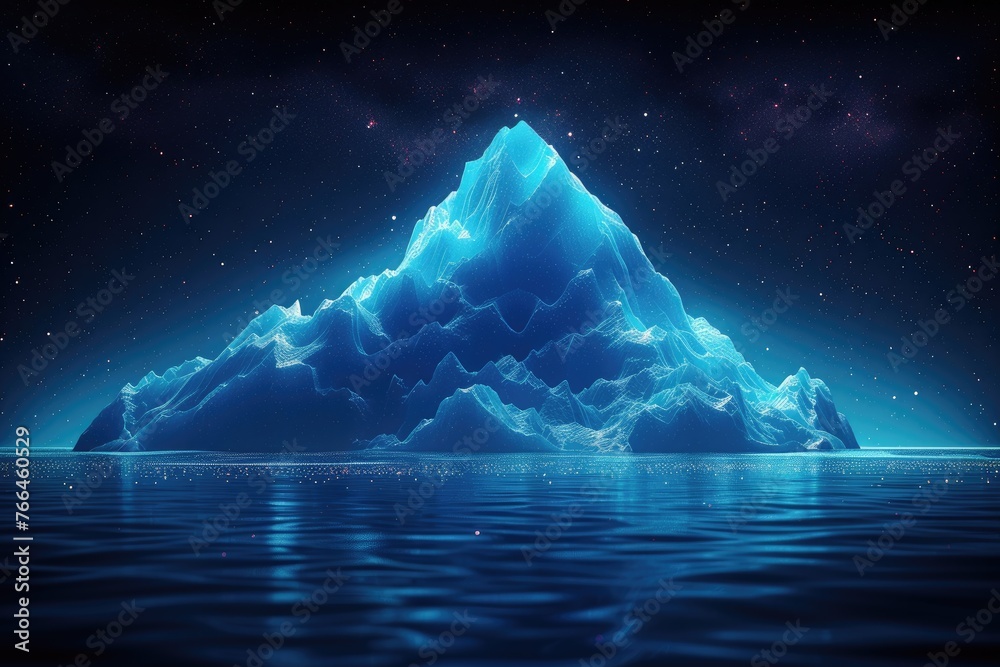 Diagram of the abstract iceberg illusion. What is visible to others and ...