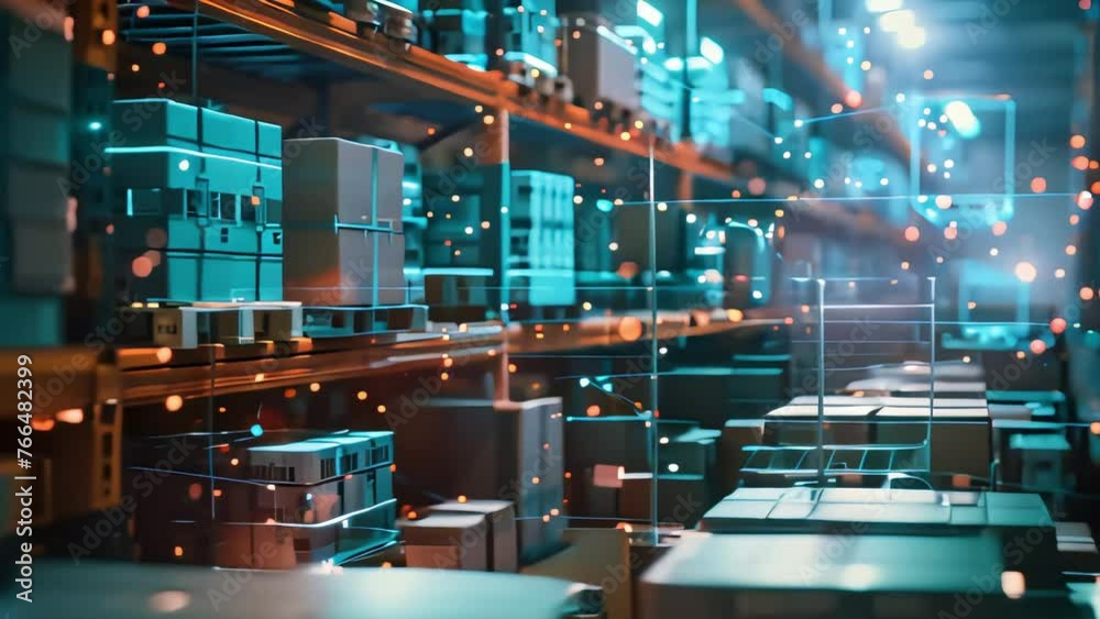 smart warehouse with artificial intelligence, without human ...