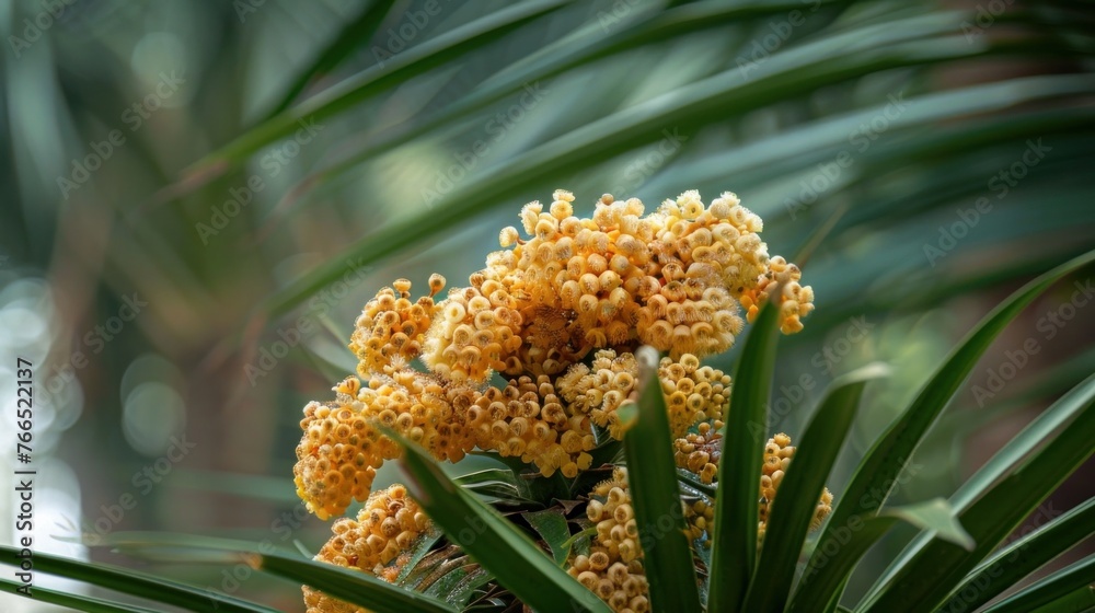 The Phoenix roebelenii, also known as the Pygmy date palm, produces ...