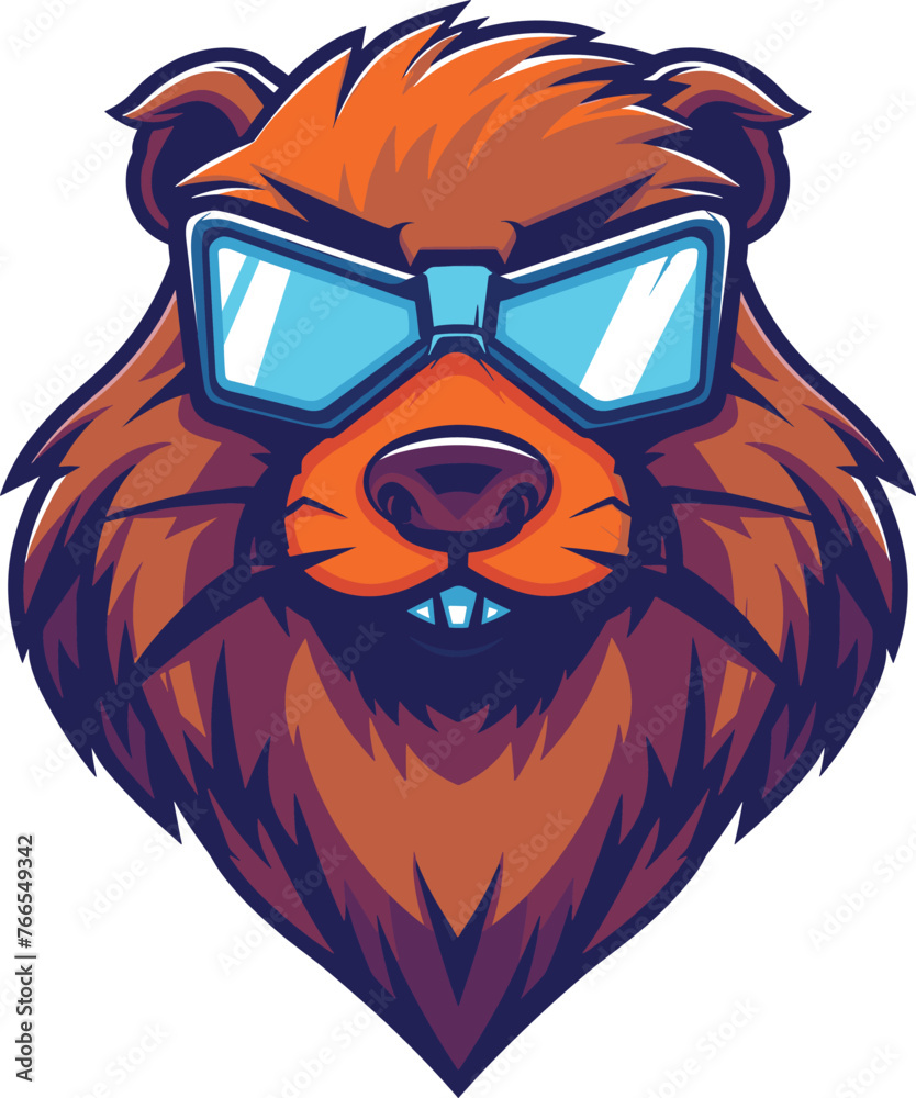 Beaver Mascot Logo for Sport and Esport, Cartoon Beaver Mascot. Esport ...
