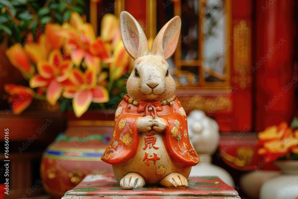 Good Fortune for the Year of the Rabbit! Celebrate with Cute Hare and ...