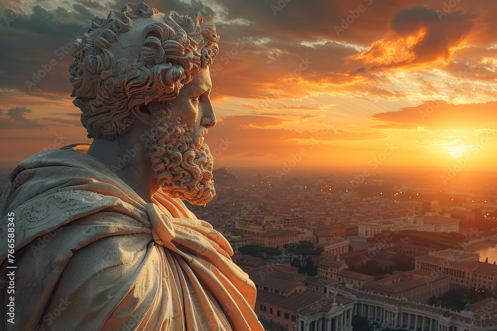 Majestic Quirinus, the deified Romulus, watches over the city of Rome ...