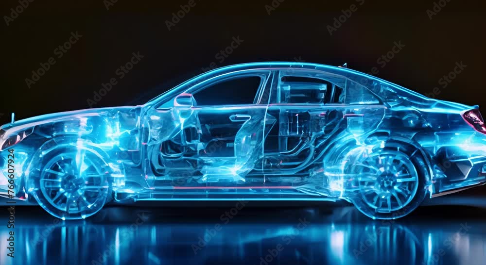 Unveiling Automotive Anatomy Internal View of Car with X-ray Scan of ...