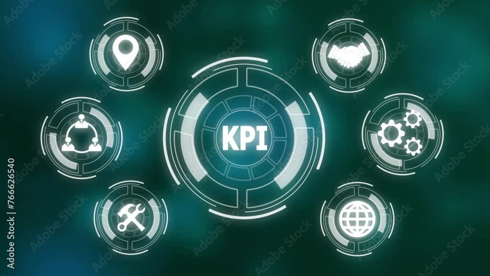 Technology Business Concept with KPI. KPI Key Performance Indicator for ...