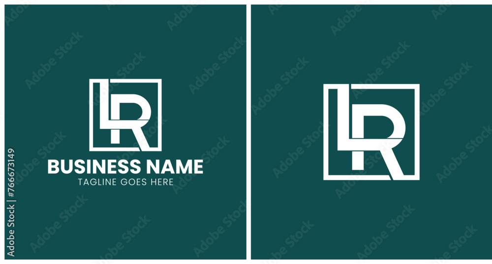 LR Monogram logo, Two letters L and R Luxury, simple, stylish and ...