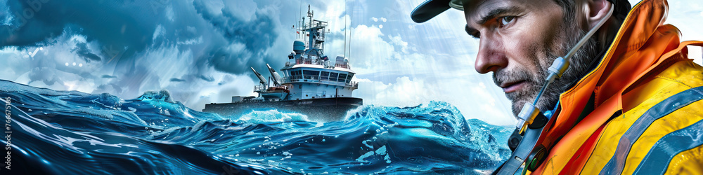 Fotografia Oceanographer Mapping Seabed: A portrait of an oceanographer ... Fotografia Oceanographer Mapping Seabed: A portrait of an oceanographer ...