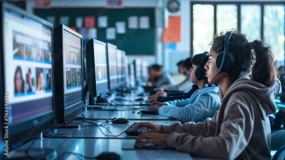 Virtual Learning Detailed photographs illustrating the transition to ...