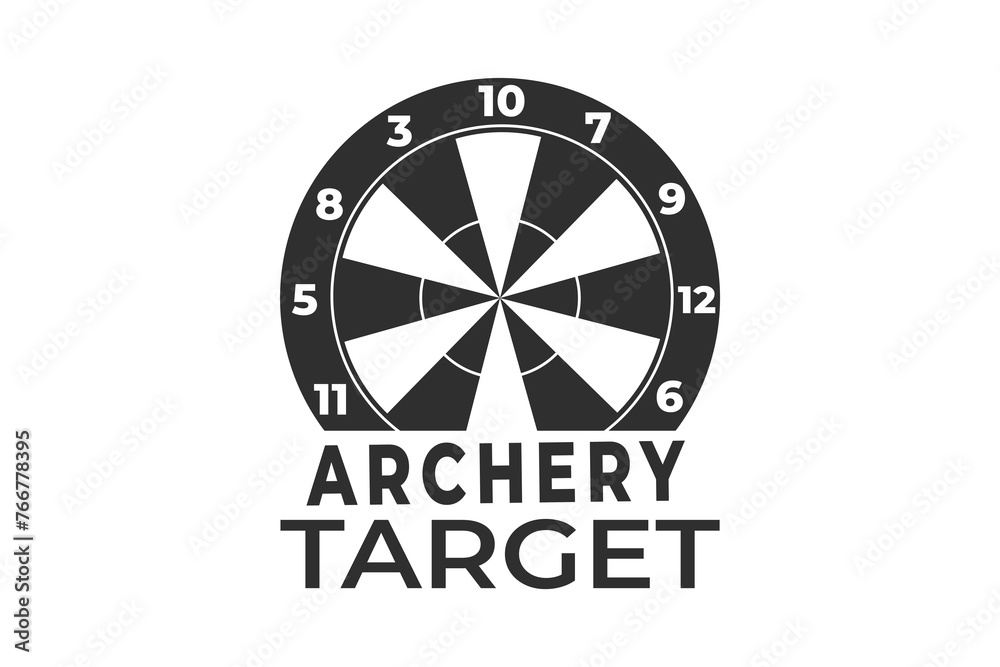 Archery Logo Design and Typography Design, Modern Archery Logo Elements ...