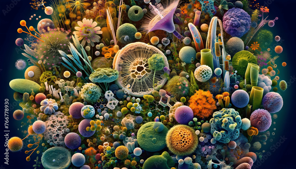 A collage that brings to the forefront the hidden beauty of a garden at ...