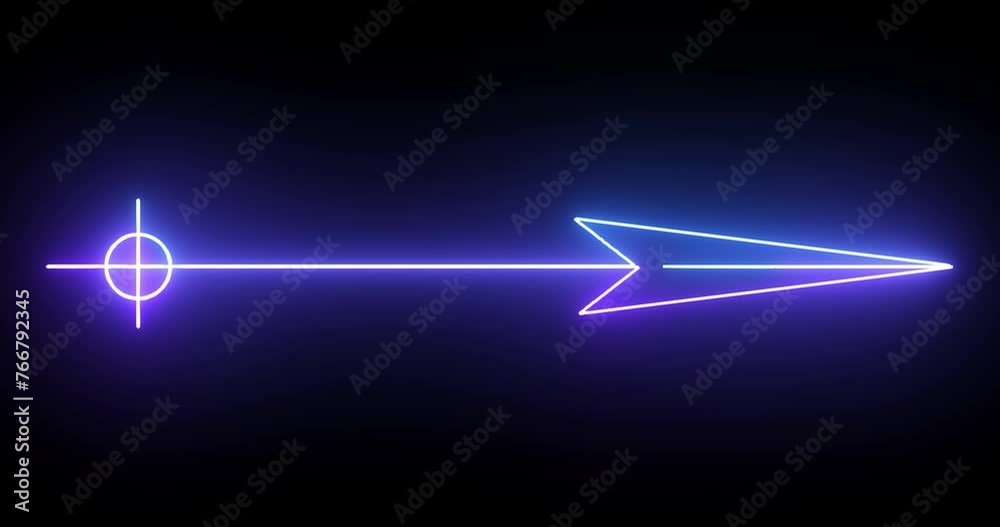 4K cool animated neon pink and blue colored arrow background. Glowing ...