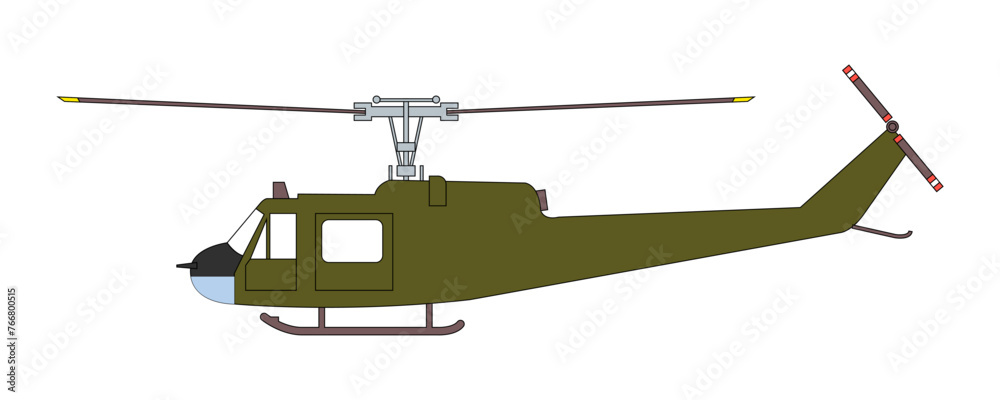 Cartoon version of military helicopter,vector illustration Stock Vector ...