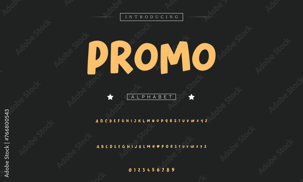 colorful alphabet, playful letters, funny festival font for bright ...