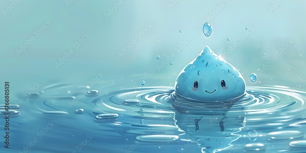 Raindrop Character Creating Rippling Impacts of Learning and Change ...