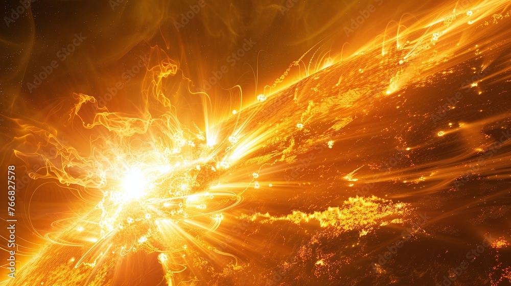 sun solar flare particles coronal mass ejections burning of sun surface ...