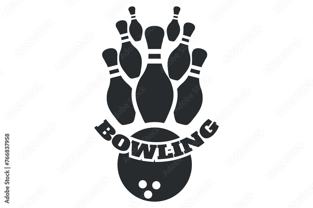 Bowling Vector Illustration, Vibrant Vector Design for Bowling Lovers ...