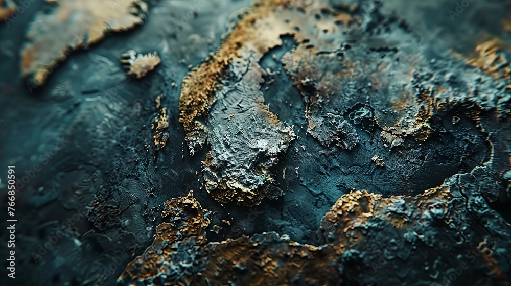 An extreme close-up of Earth's surface texture, detailed and rich with ...