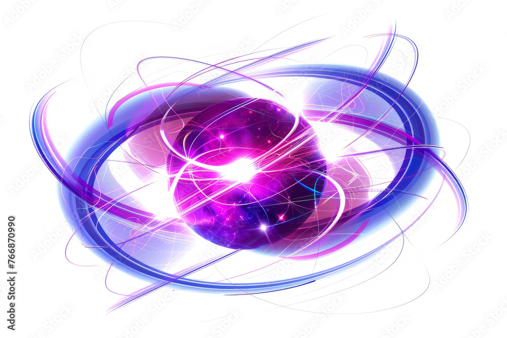 pulsar, with beams of radiation emanating from its rotating magnetic ...