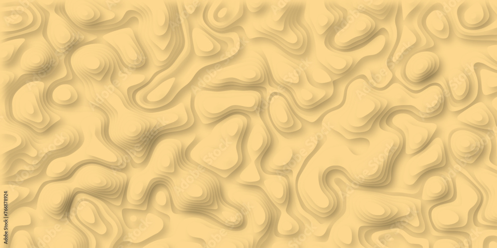 3D Woodcut Stylized Brown Woody topographic contour scheme and terrain ...