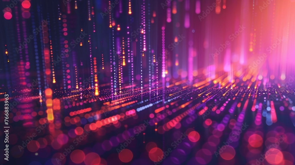 Technology Background : featuring a big data concept with binary ...