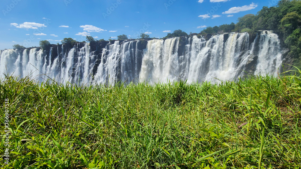 The Victoria Falls is the waterfall located on the Zambezi River ...