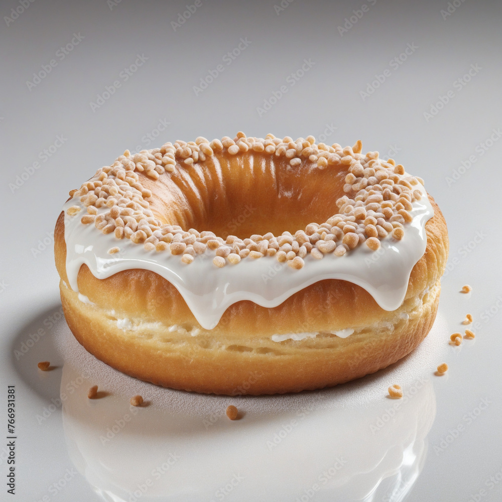 cronut isolated on transparent background, colorful background Stock ...