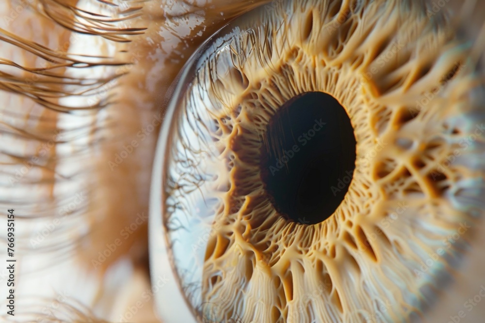Explore the 3D structure of the iris, demonstrating its role in ...